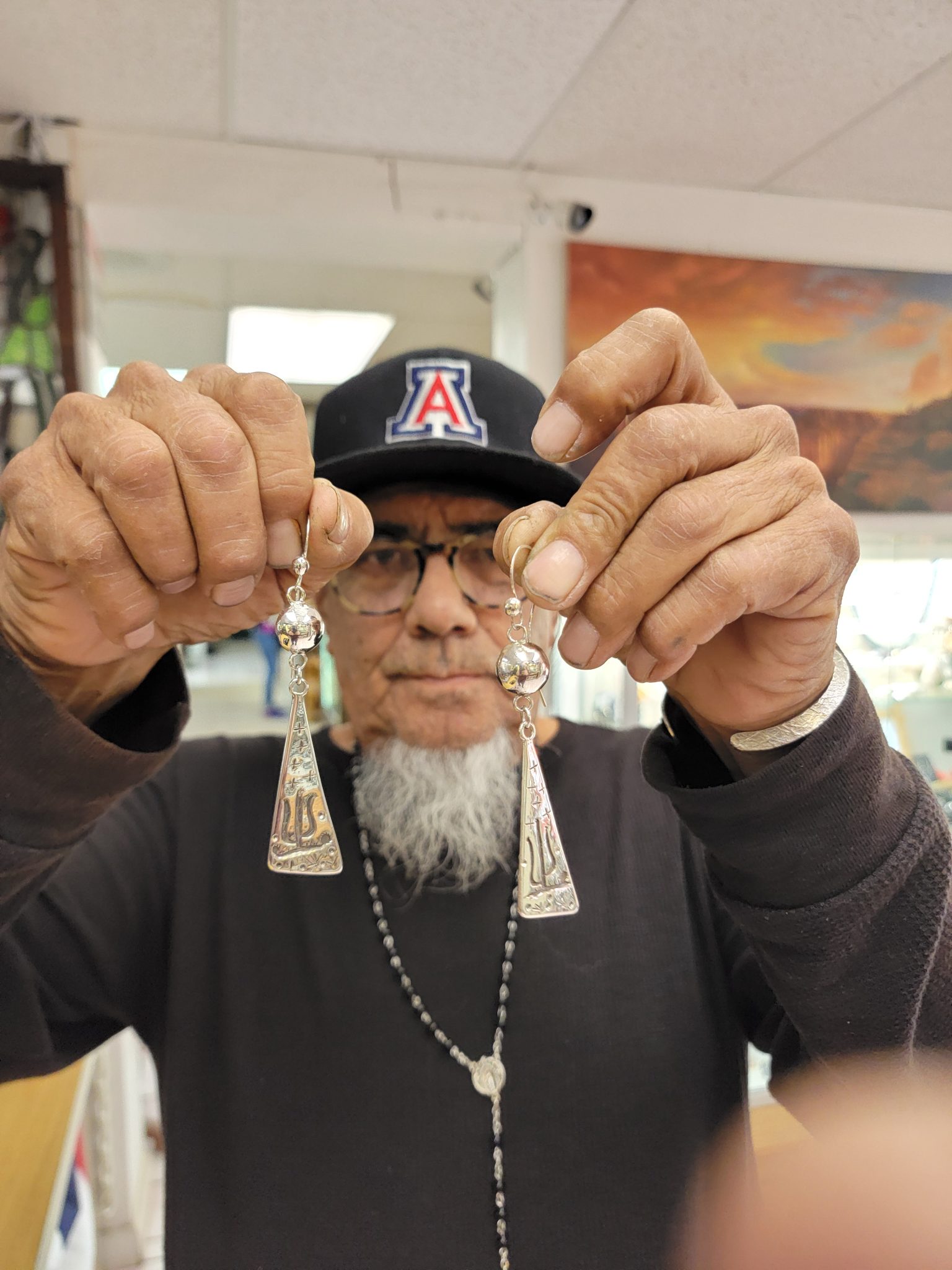 TUCSON INDIAN JEWELRY | JAMES FENDENHEIM T.O. Earrings